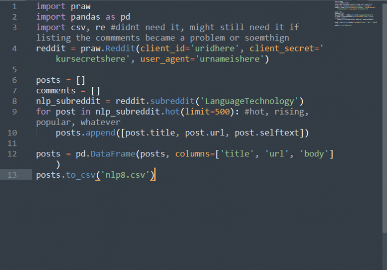 如何使用Praw和Python以及Reddit API来爬取Reddit数据